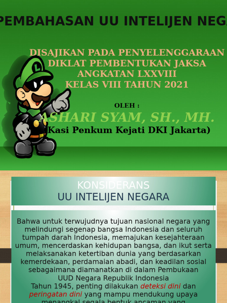 Intelijen 3 Pembahasan UU Intelijen Negara | PDF