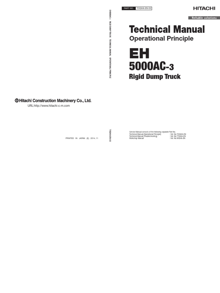 EH5000AC-3 Operational Principle English | PDF | Brake | Steering