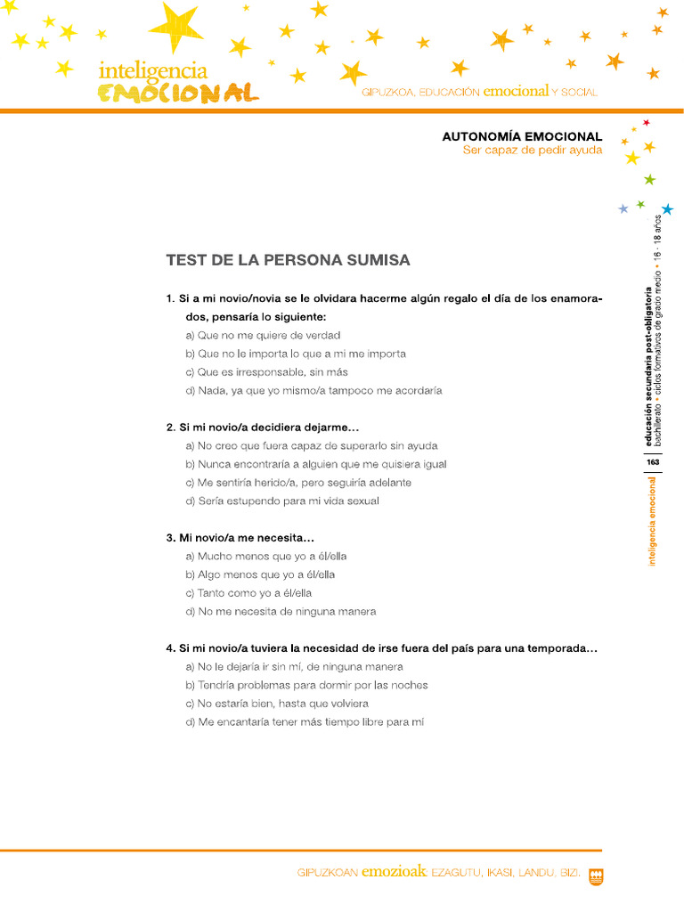 Test Persona Sumisa | PDF