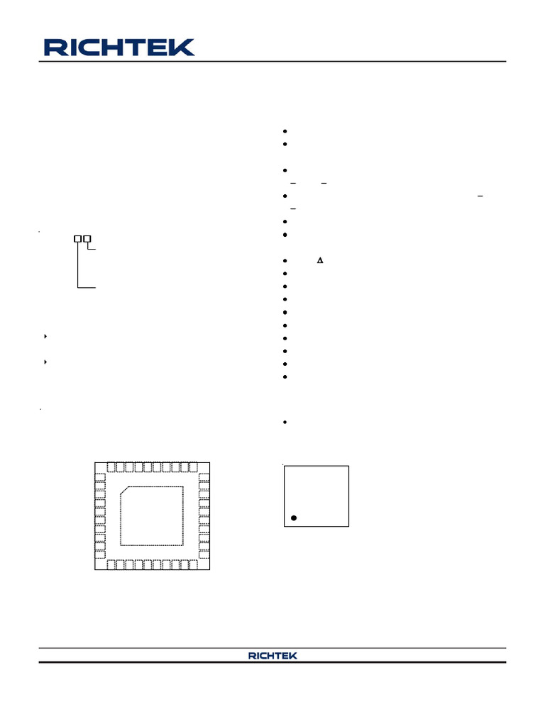RT6936 Power Management IC Datasheet | PDF | Power Supply | Electronics