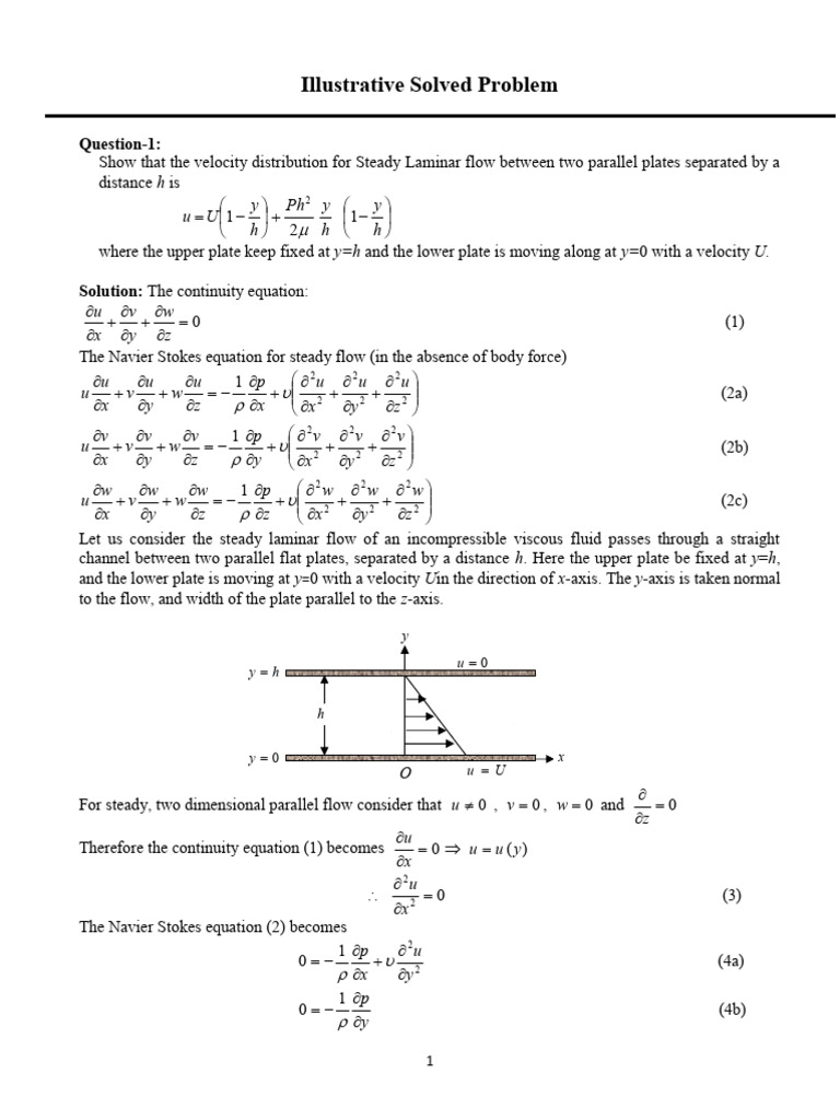Illustrative Solved Problem | PDF | Fluid Dynamics | Viscosity