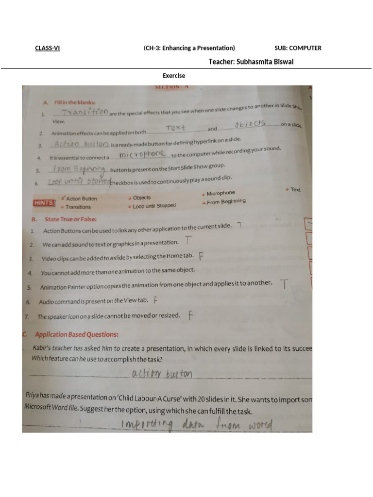 Ch-3 Enhancing A Presentation Exercise | PDF