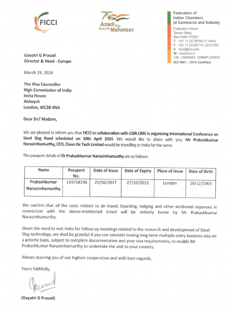 R Letter - MR Prakash Kumar | PDF