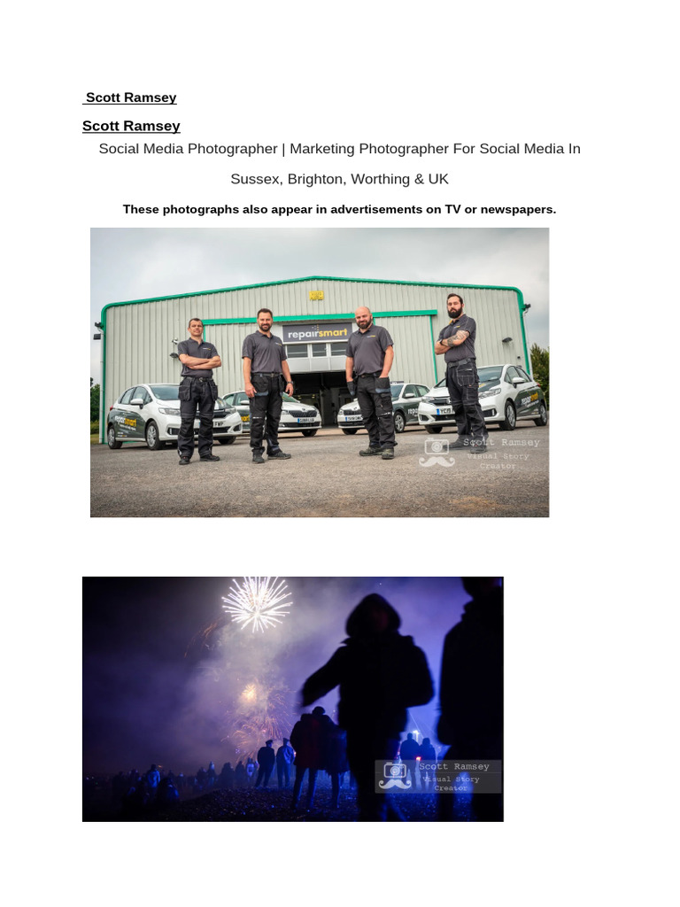 Scott Ramsey: Social Media Photographer | PDF