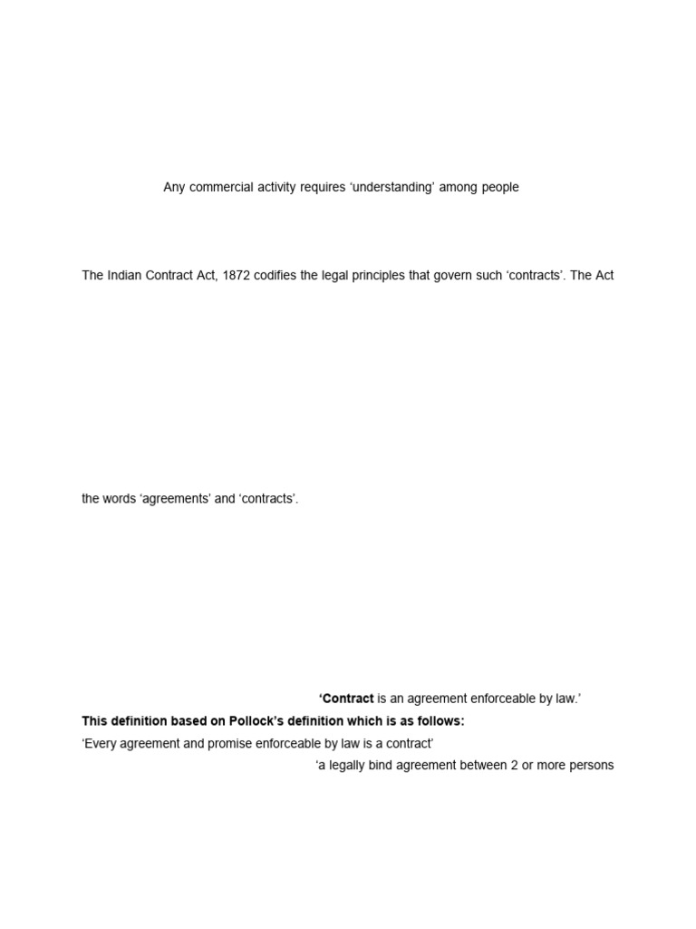 Essential Elements of Valid Contracts | PDF | Offer And Acceptance ...