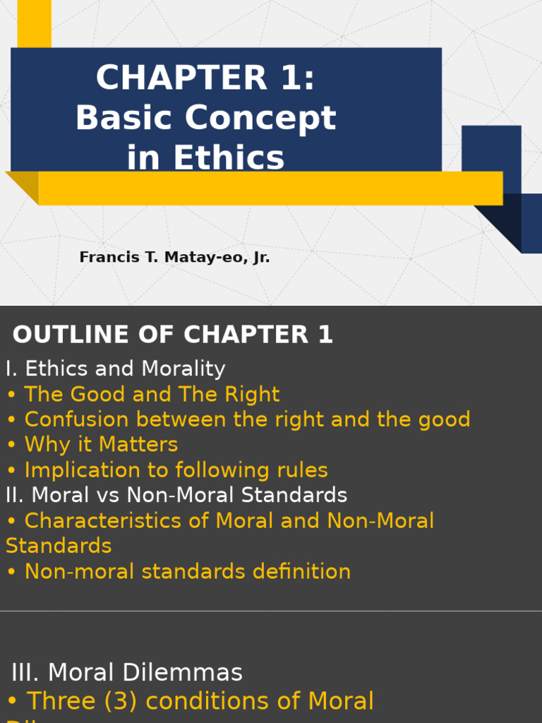 Ethics and Morality: Key Concepts Explained | PDF | Morality | Value ...