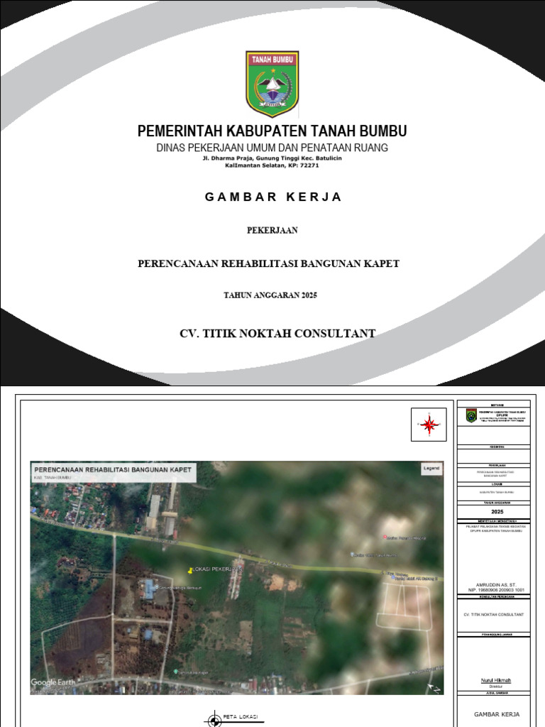 Rencana Rehabilitasi Bangunan Kapet 2025 | PDF