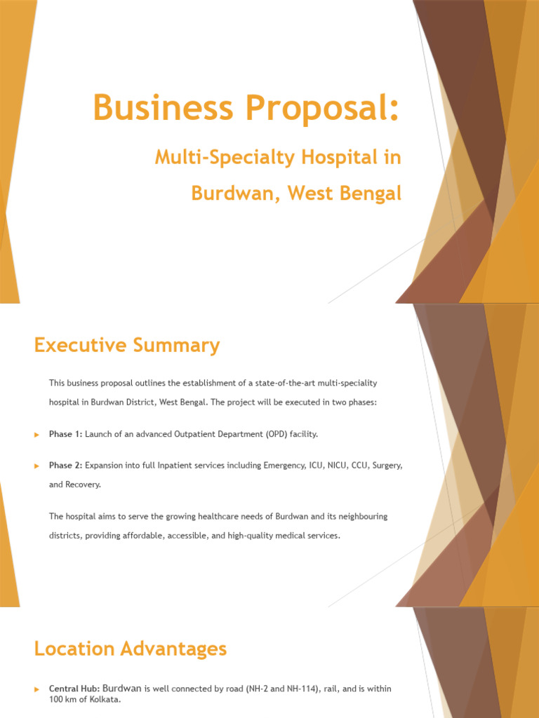 150-Bed Multi-Specialty Hospital Proposal | PDF | Hospital | Intensive ...
