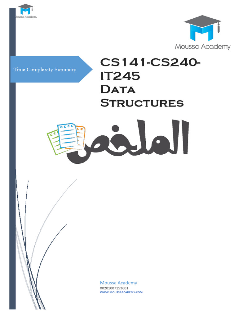 Java 2 Data Structures - Time Complexity Summary | PDF | Time Complexity | Algorithms And Data ...