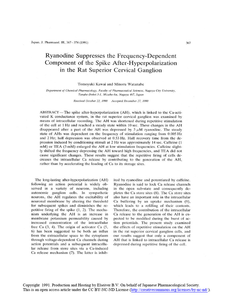 Open Access Article by Japanese Pharmacological Society | PDF