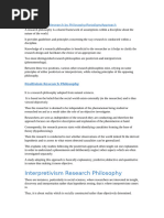 Understanding Research Philosophies | PDF | Positivism | Quantitative ...
