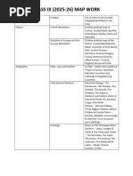 Grade 9 French Revolution History Map Work | PDF