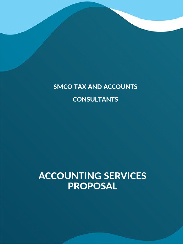 Sample Accounting Proposal Template Smco | PDF | Taxes | Accounting