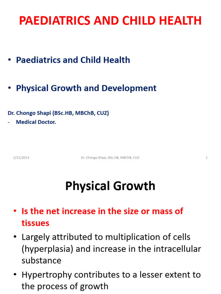 Child Growth and Development Guide | PDF | Infants | Adolescence