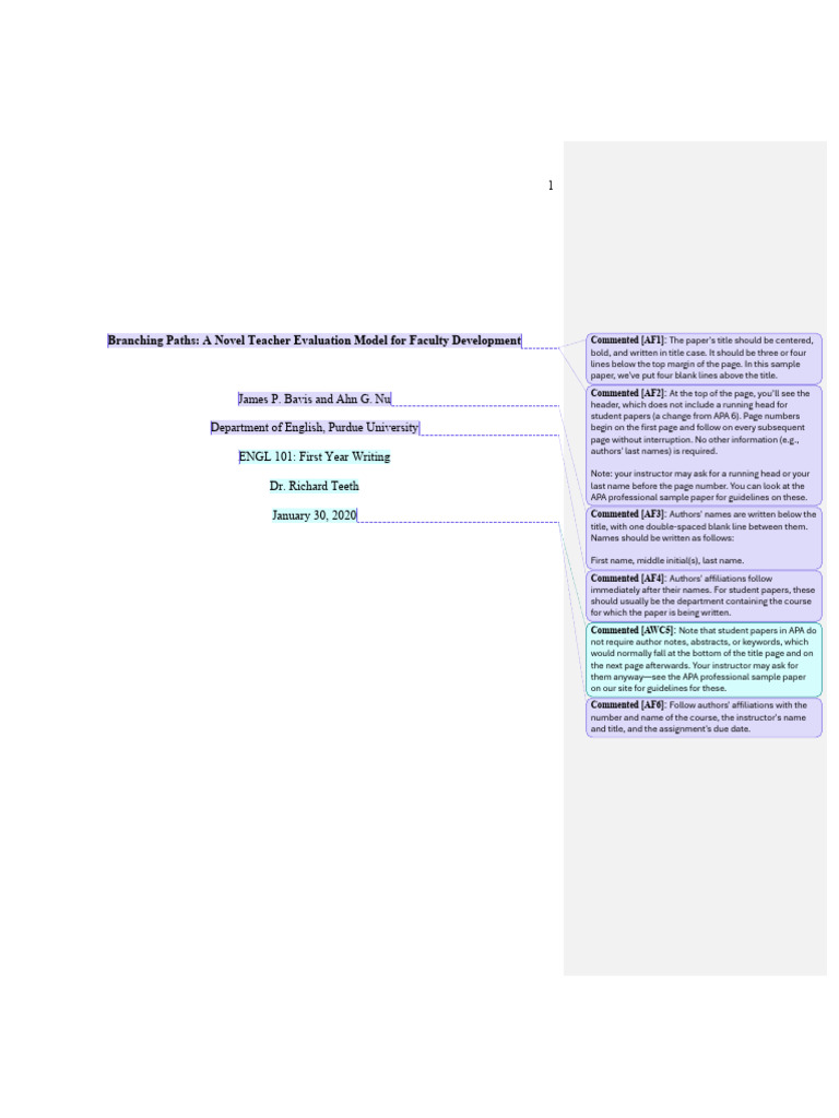 Apa 7 Student Sample Paper 2025 Revision | PDF | Likert Scale | Teachers