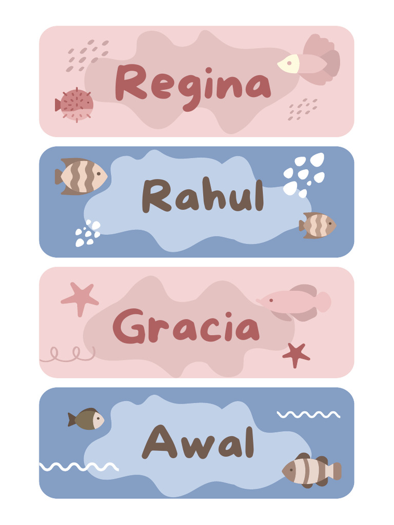 Pastel Green Simple Illustrated Folder Label | PDF