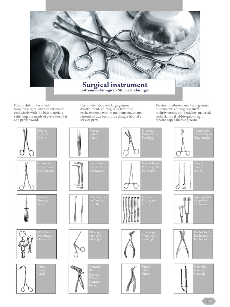 Comprehensive Surgical Instrument Sets | PDF