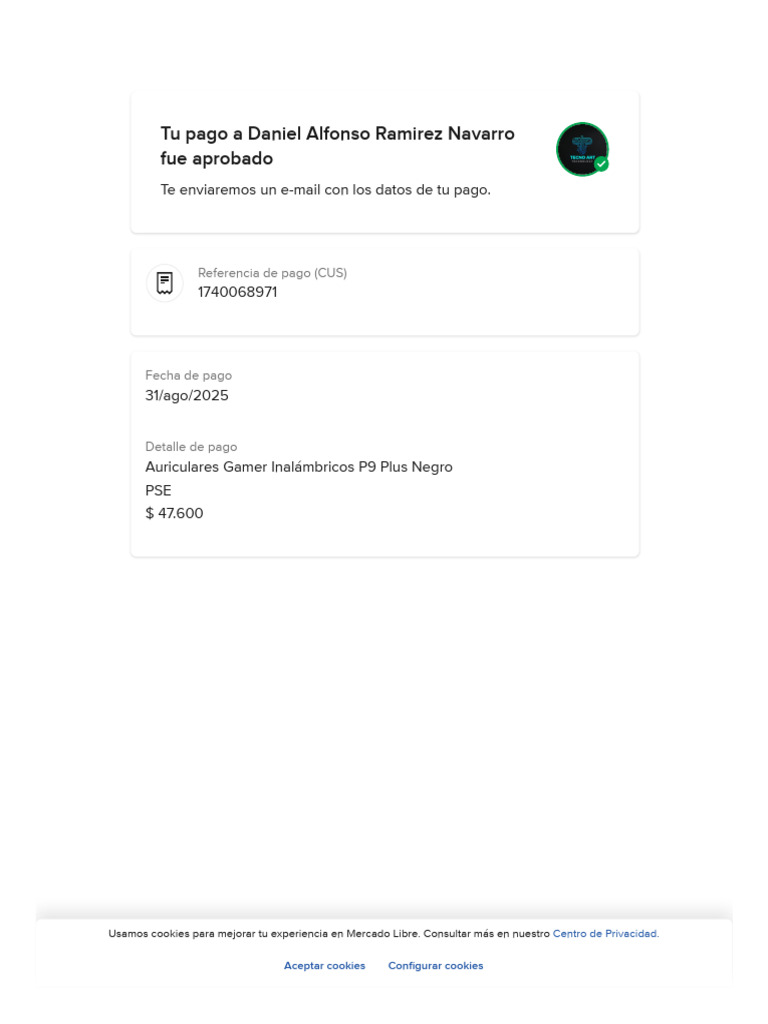 Comprobante de Tu Pago Con Pse | PDF