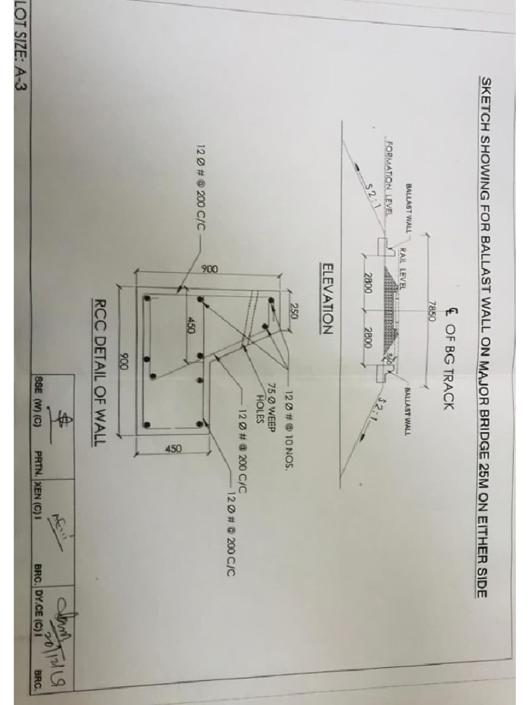 Ballast Wall On Major Bridge | PDF