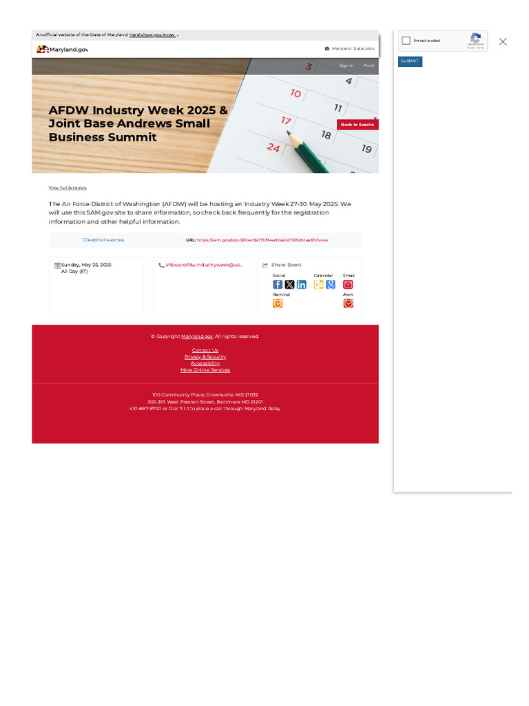 Go Activecalendar Com Doit MD Event Afdw Industry Week 2025 Joint Base ...