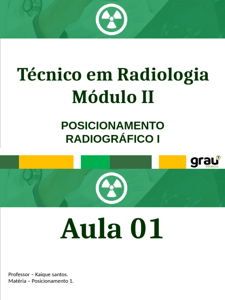 Posicionamento Radiográfico em Radiologia | PDF | Raio X | Ânodo