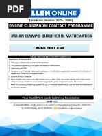 IOQM (7 Sep. 2025) Question Paper With Solution | PDF | Area | Sequence