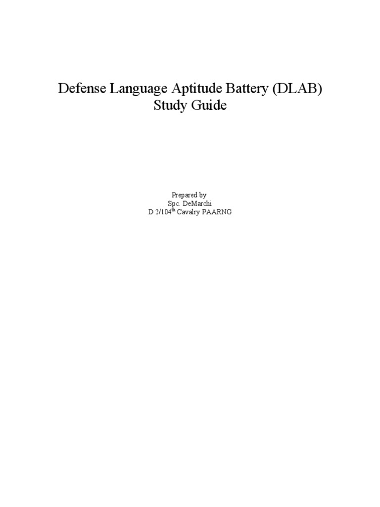 DLAB Study Guide | PDF | Stress (Linguistics) | English Language