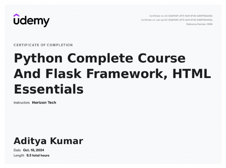 Udemy Python Flask Framework | PDF