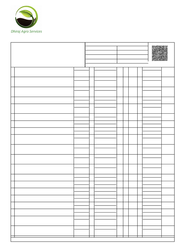 Dhiraj Agro Services Tax Invoice Details | PDF