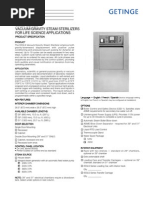 AMSCO Lab Series Small Tech Data Sheet English | PDF | Steam | Water