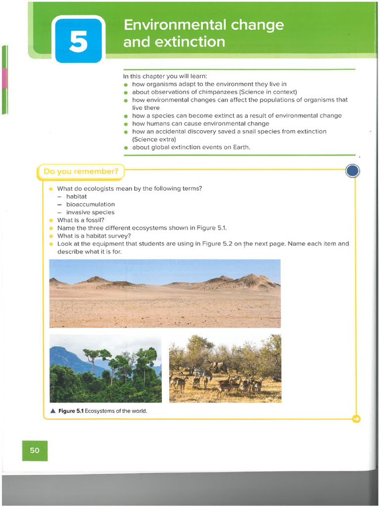 5 - Environmental Change and Extinction | PDF