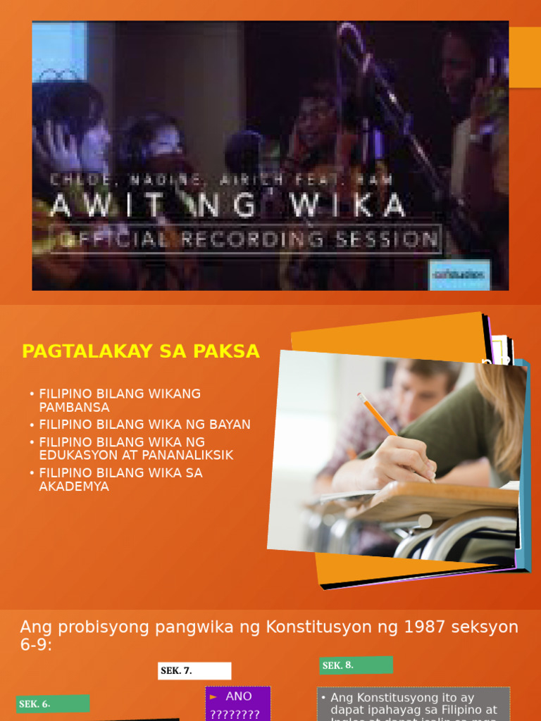 Ang Wikang Filipino Sa Akademya | PDF