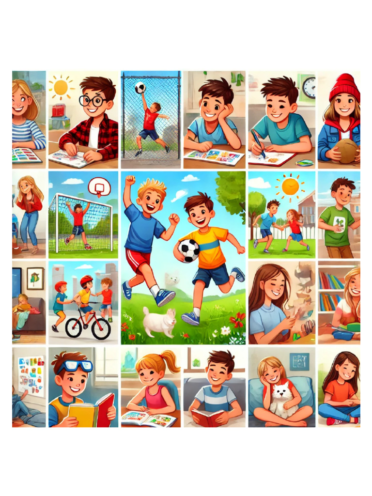 Activities Collage For Children ReportLab | PDF