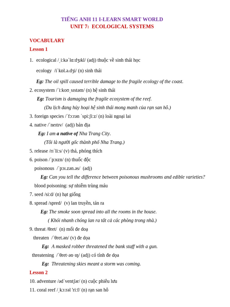Unit 7 | PDF | Habitat Destruction | Conservation Biology