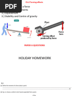 A Level Physics: Moments Questions | PDF