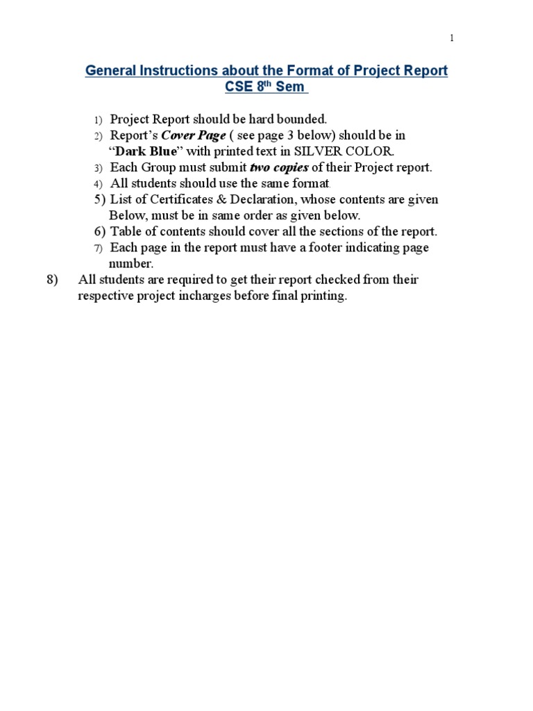 Project Report Format (CSE) | PDF | Software | Engineering