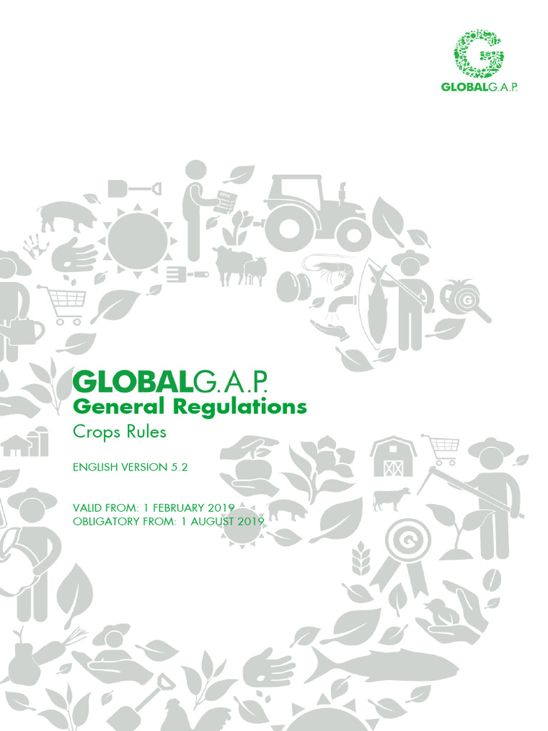 GG GR Crops Rules V5 2 en | PDF | Certification | Food Safety