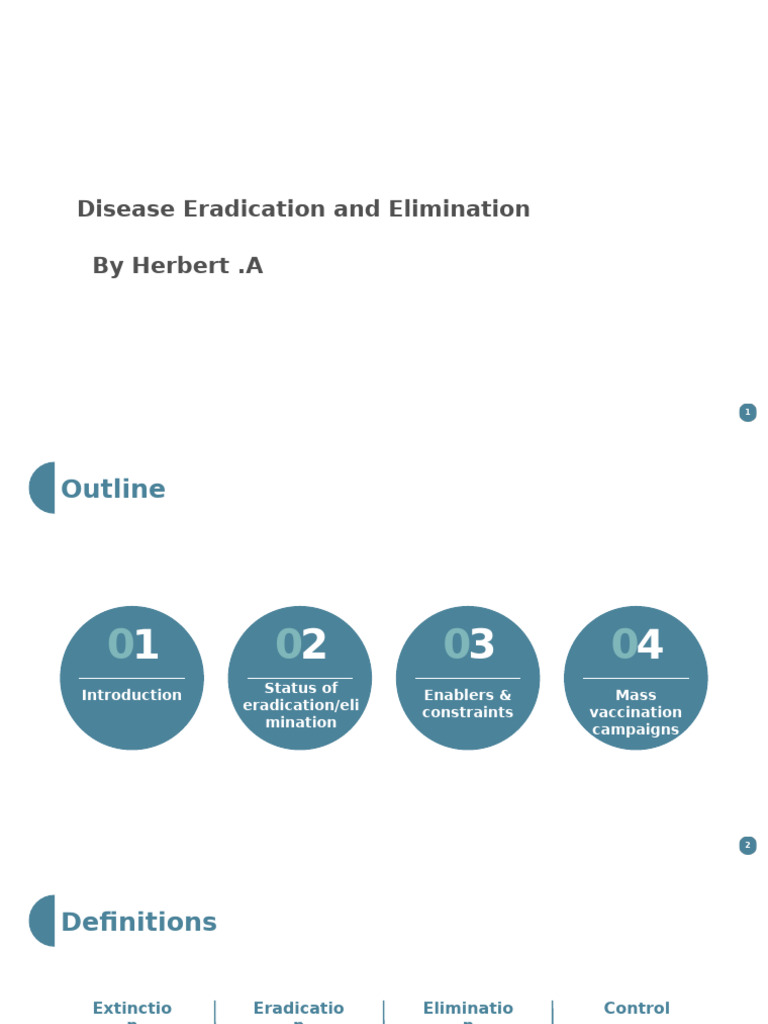 Disease Eradication vs Elimination Explained | PDF | Eradication Of ...