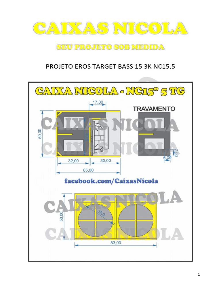 Projeto Eros Target Bass 15 3K Nc15.5 | PDF
