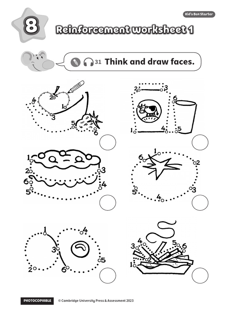 KidsBox Starter Unit8 Reinforcement Worksheet 1 | PDF