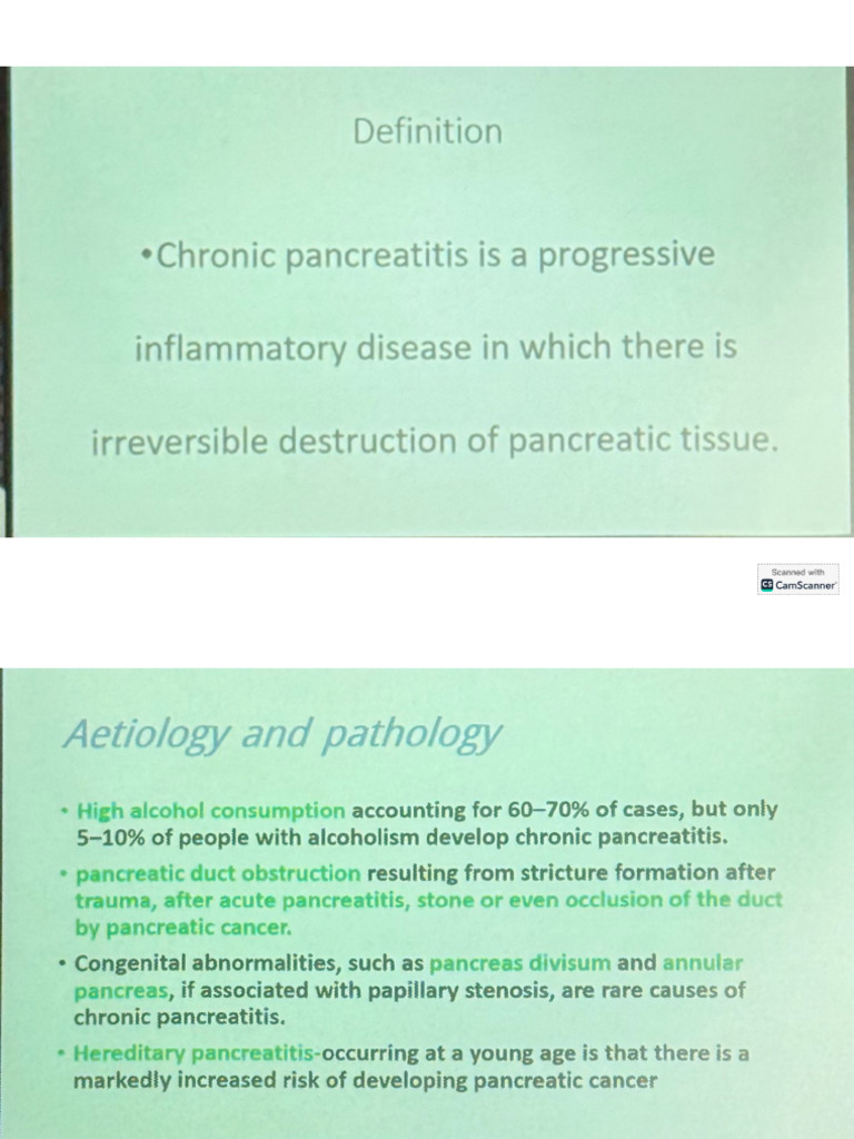 Chronic Pancreatitis | PDF