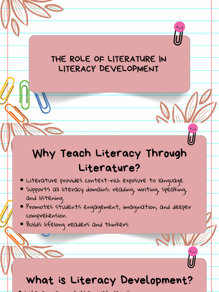 The Role of Literature in Literacy Development | PDF