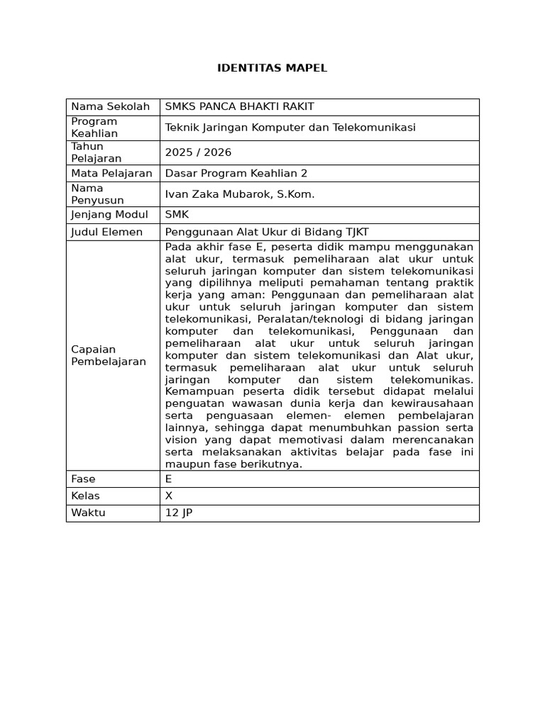 Soal 10 Essay Uts 2025 DPK 2 Pembuatan Kabel Straight | PDF