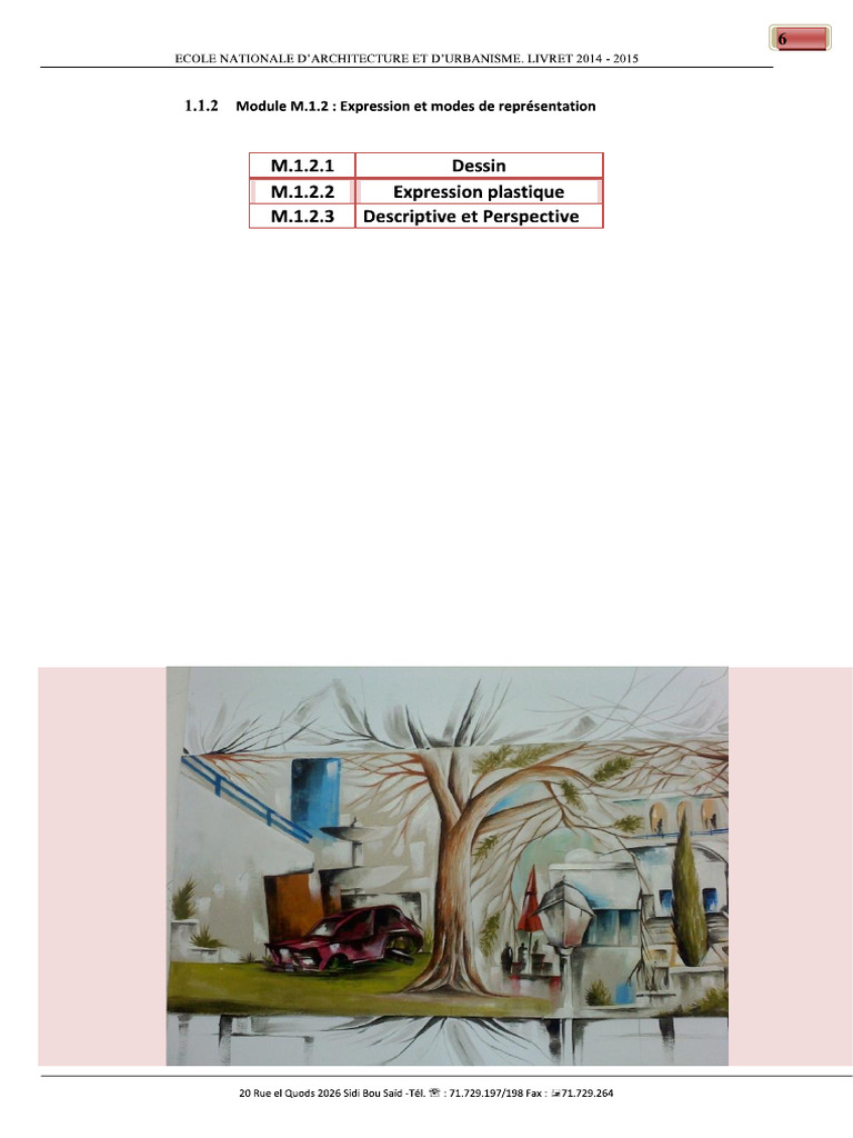 Dessin Expression Plastique Et Perspective | PDF