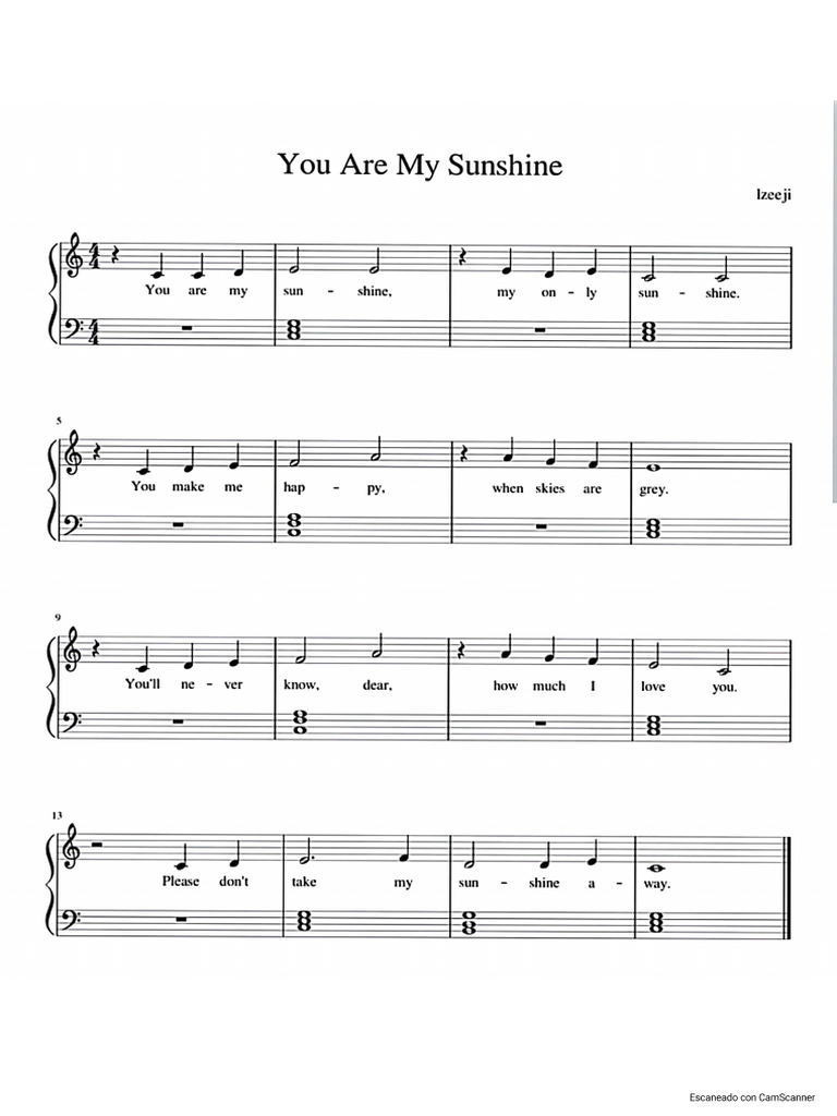 You Are My Sunshine | PDF