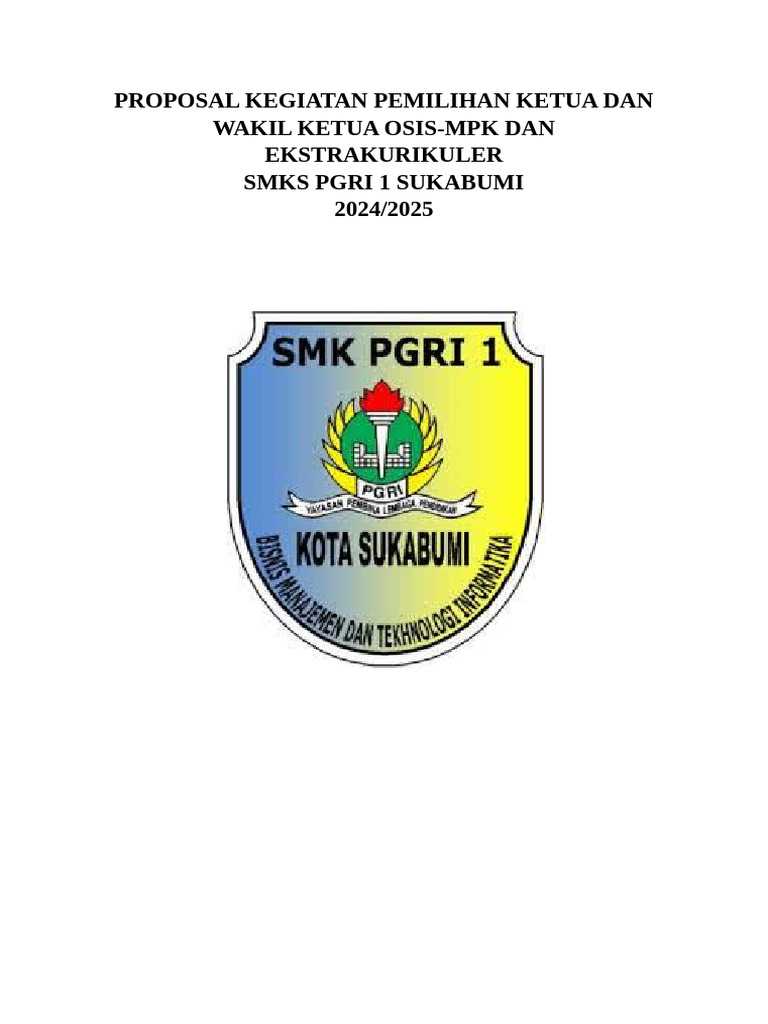 Proposal Kegiatan Pemilihan (KPU) | PDF