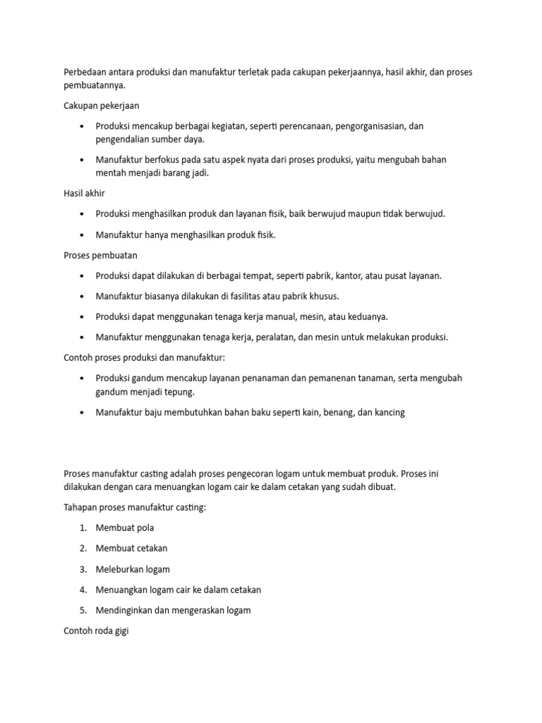 Uas Sistem Manufaktur | PDF
