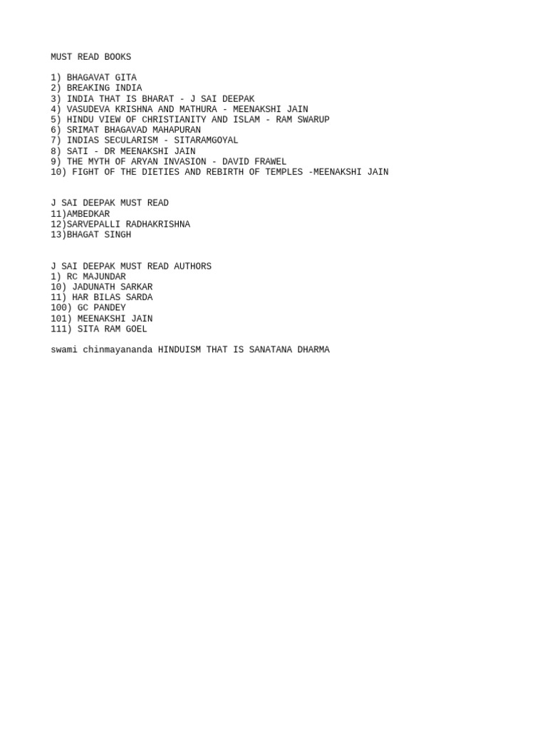 Must Read Books | PDF