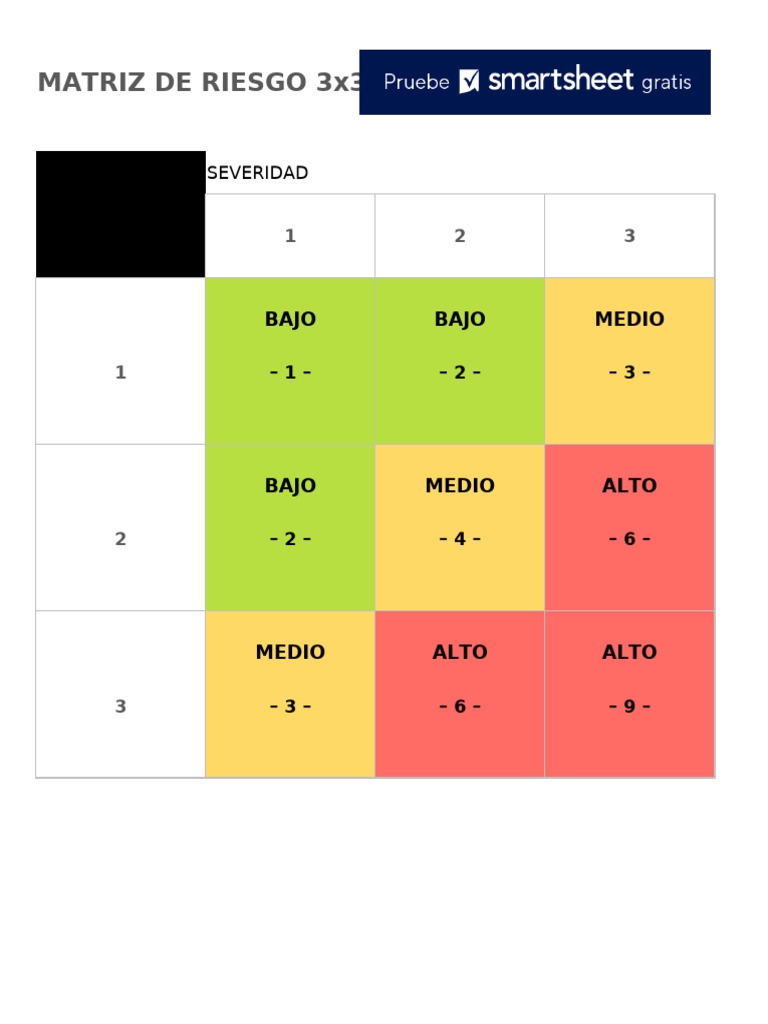 IC 3x3 Risk Matrix 27139 - ES | PDF