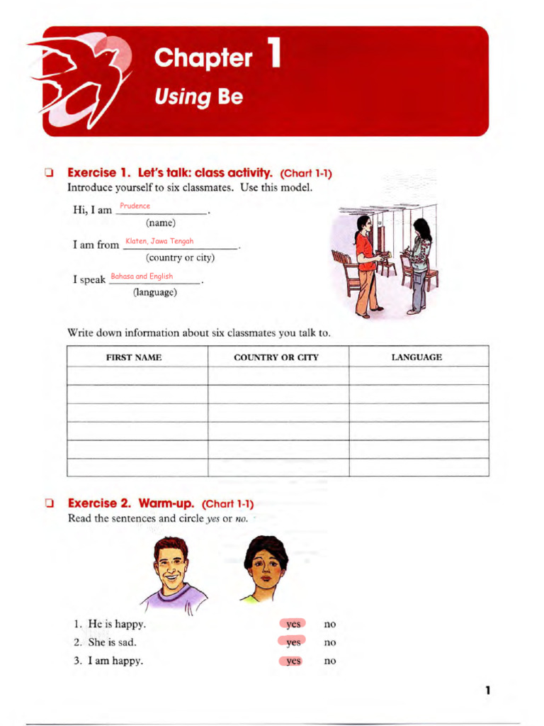 Introducing Classmates and Grammar Basics | PDF | Grammatical Number ...